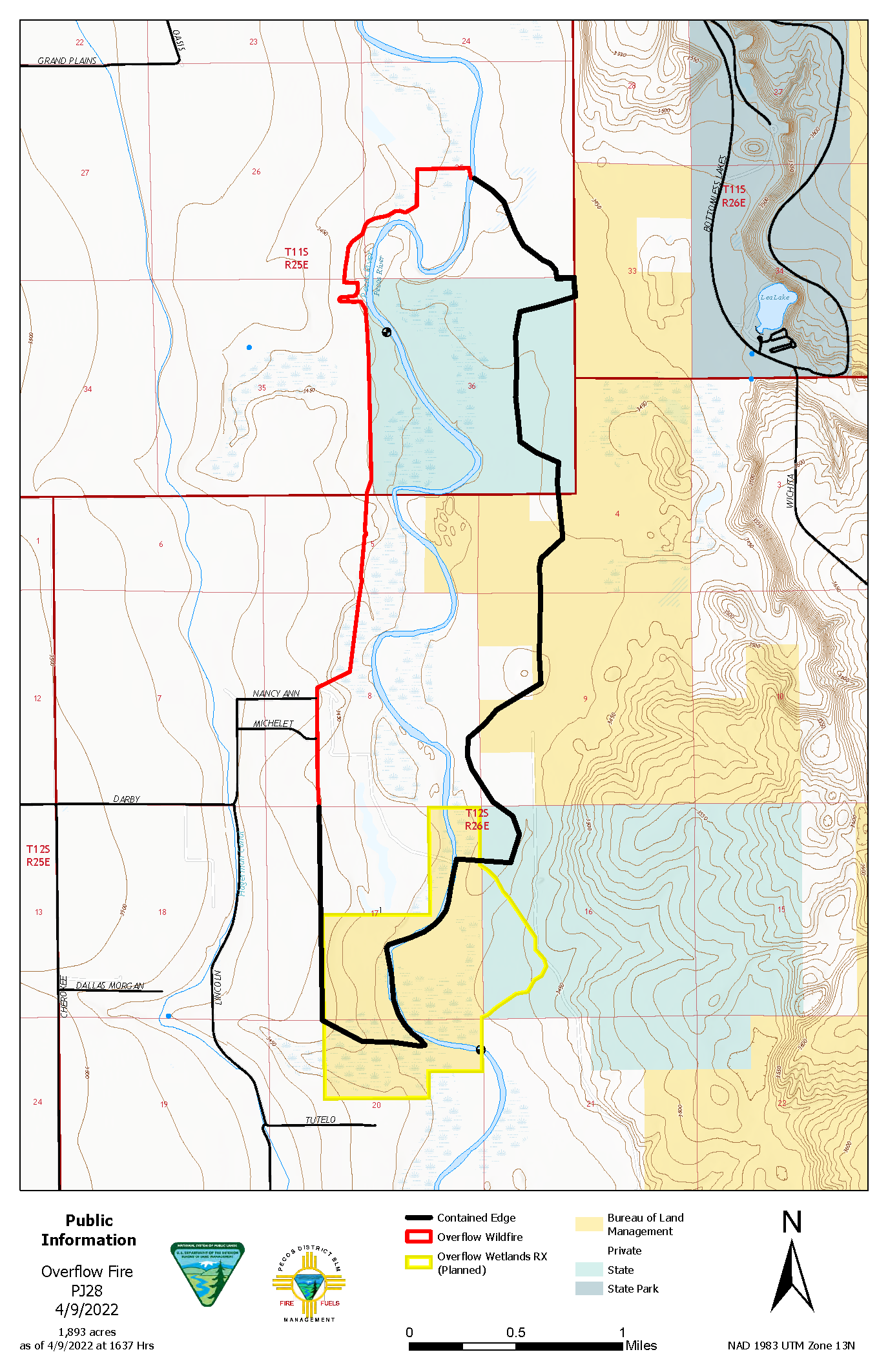 | Overflow Fire Update, 4/10/22 10amNM Fire Info