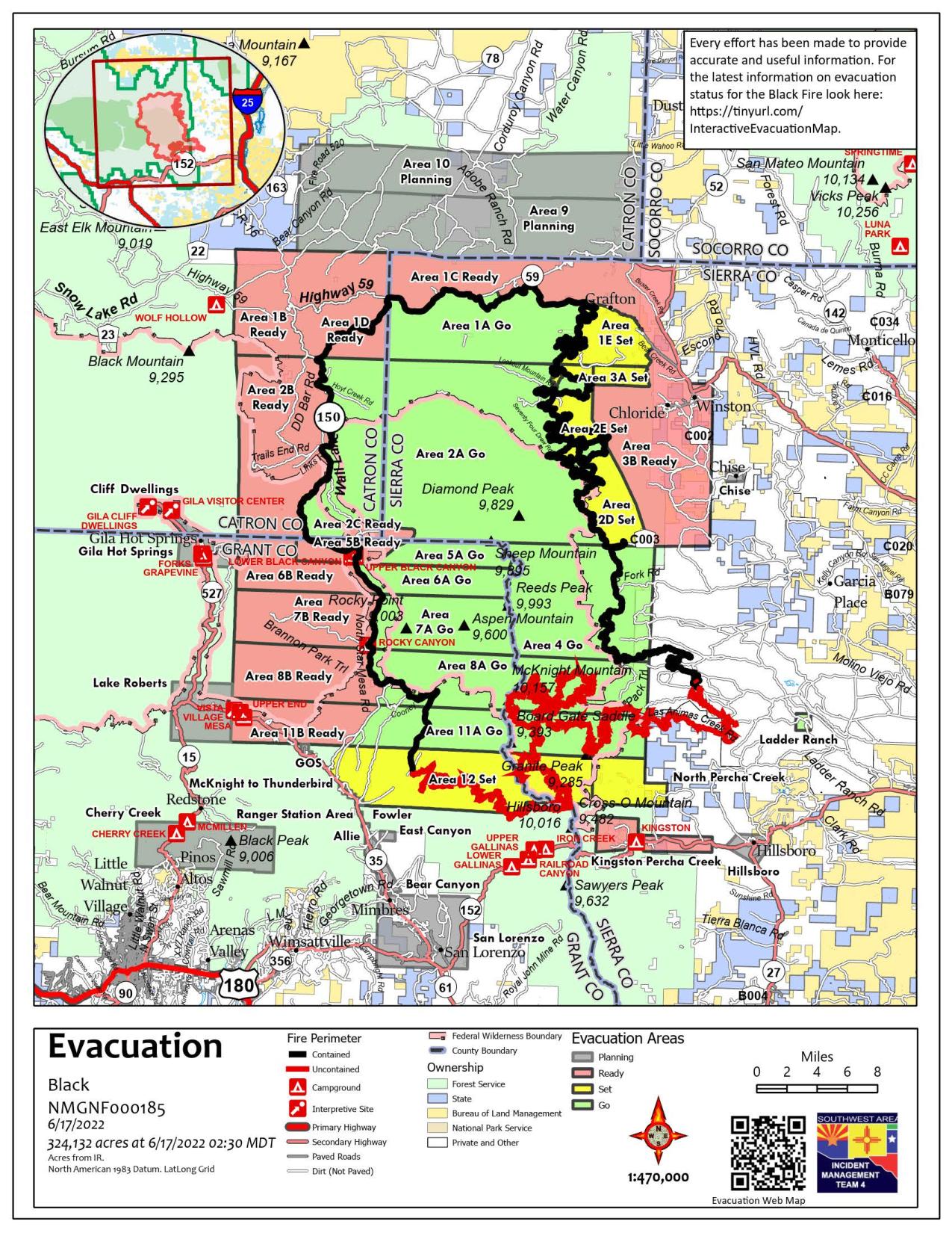 | Additional containment added to the Black FireNM Fire Info