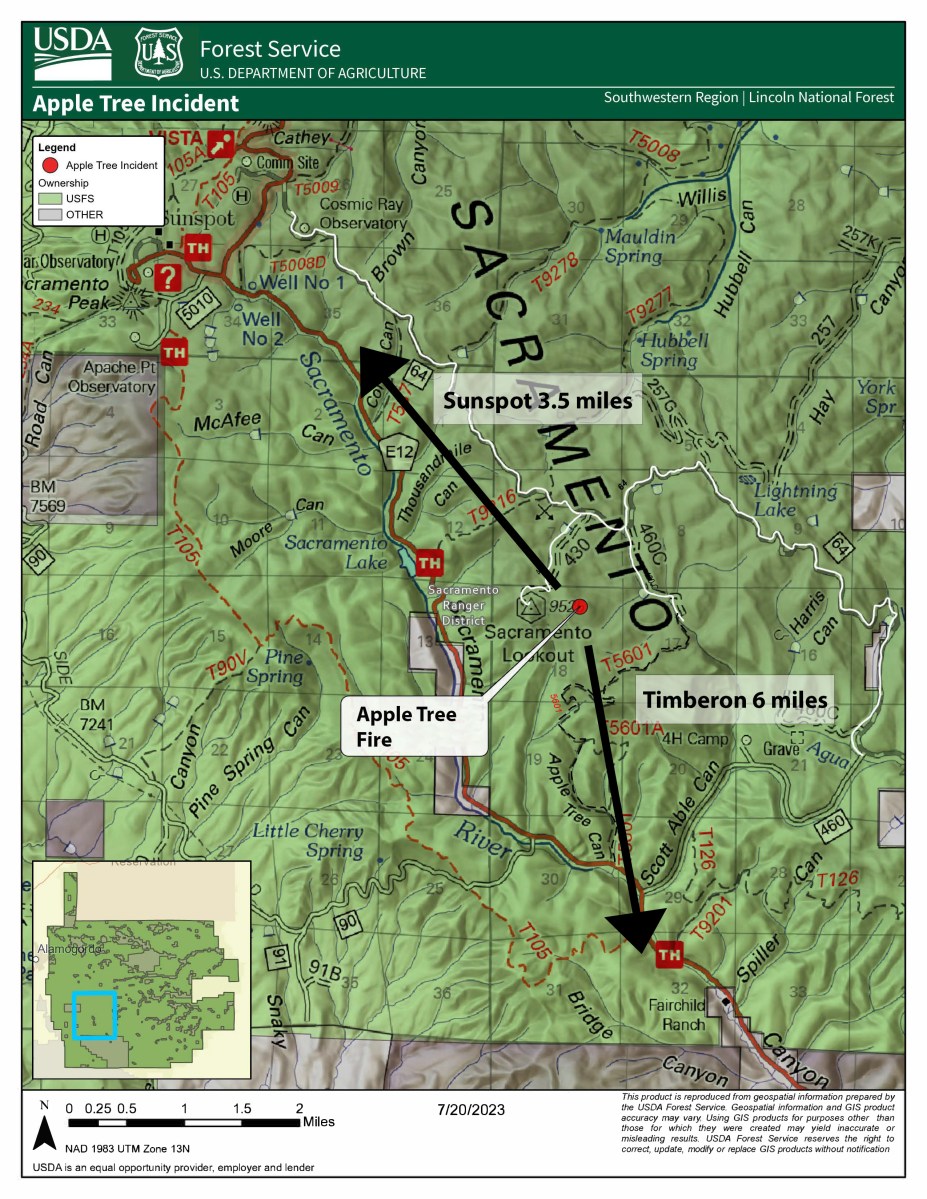 NM Fire Info | Apple Tree Fire, July 20 Update
