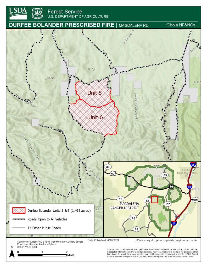 | Magdalena Ranger District to Implement Durfee Bolander Prescribed ...