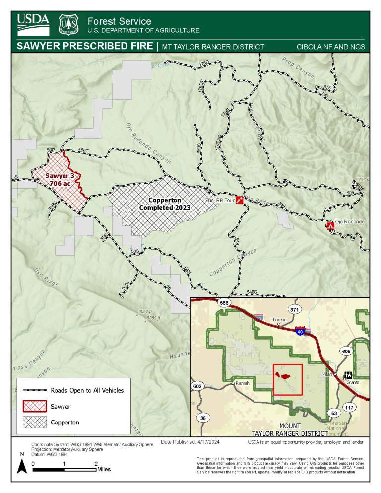 | Mt. Taylor Ranger District to Implement Sawyer Prescribed Fire as ...