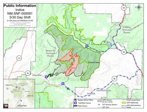 | Indios Fire Update, May 30, 2024NM Fire Info