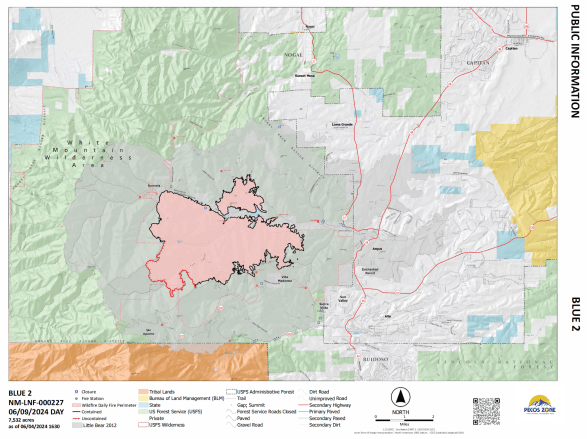 | Blue 2 Fire Update, June 9, 2024NM Fire Info