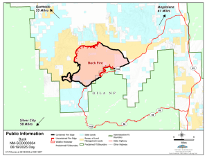 | Update: Buck Fire southeast of Aragon, NMNM Fire Info