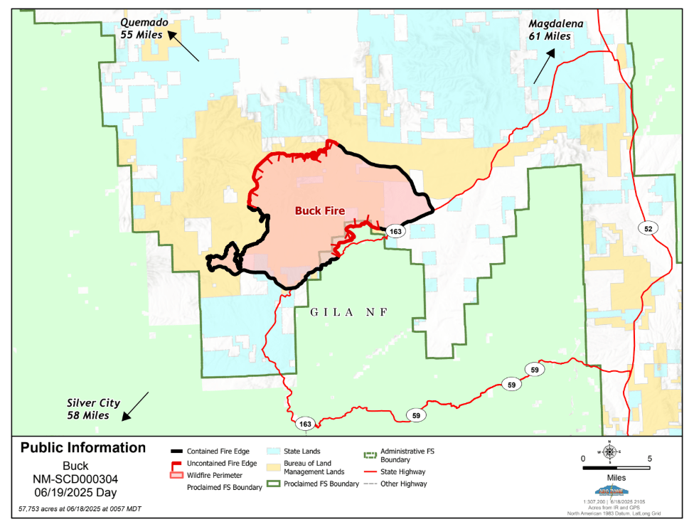| Update: Buck Fire southeast of Aragon, NMNM Fire Info