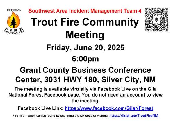 | Trout Fire Morning Update for June 19, 2025 NM Fire Info