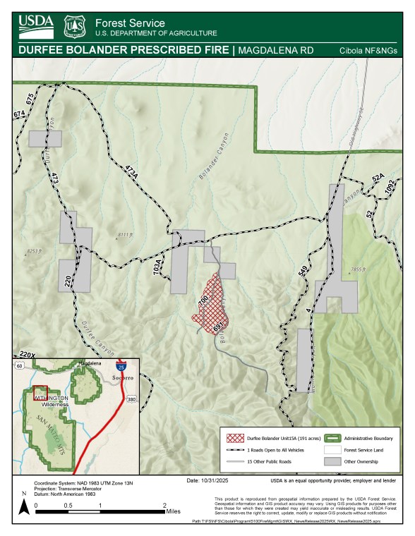 | Magdalena Ranger District Prepares for Prescribed Fire as early as ...