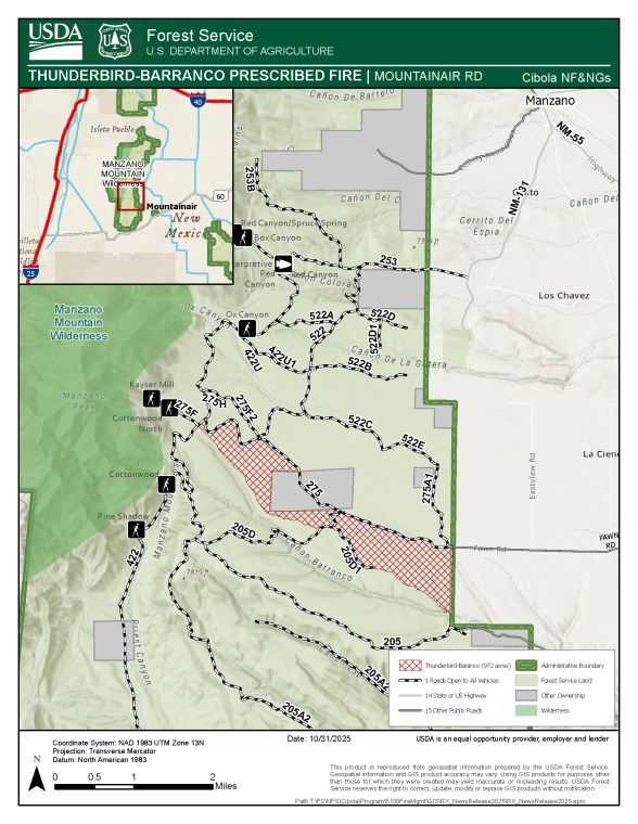 | Mountainair Ranger District Prepares for Prescribed Fire as early as ...