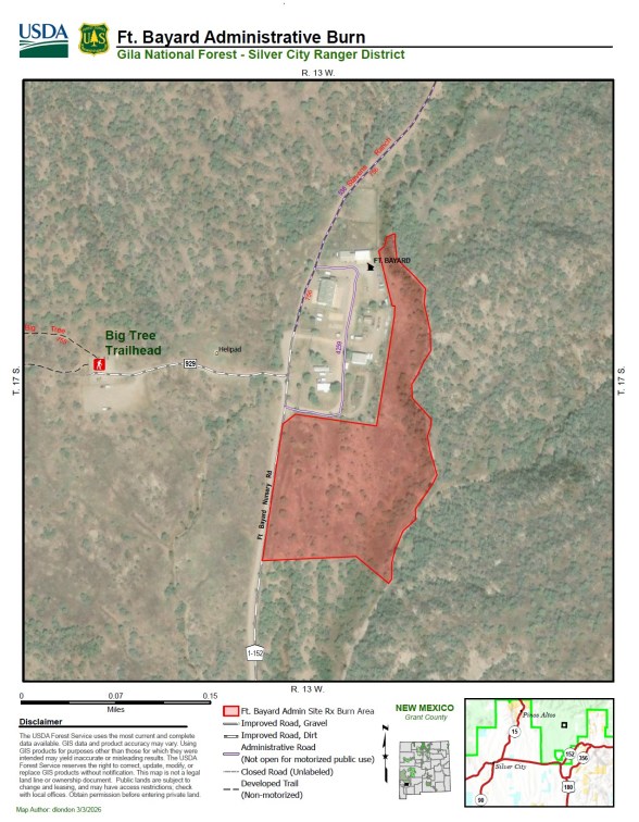 | Gila National Forest prepares for prescribed burning near Ft ...